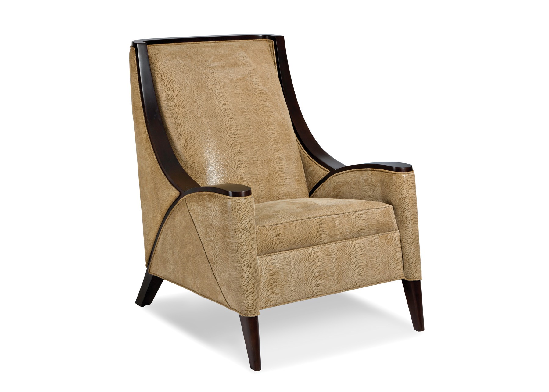 5533 MOOD CHAIR WITH WOODEN ARM CAPS | Hancock and Moore